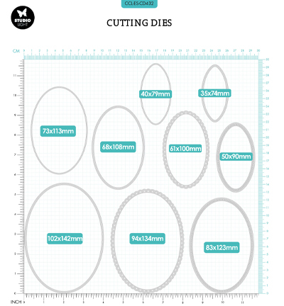 Nested ovals Essentials nr.432 (Formes de base) - CraftLab CCL-ES-CD432