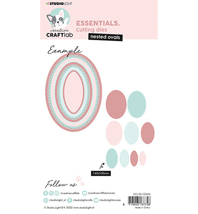 Nested ovals Essentials nr.432 (Formes de base) - CraftLab CCL-ES-CD432